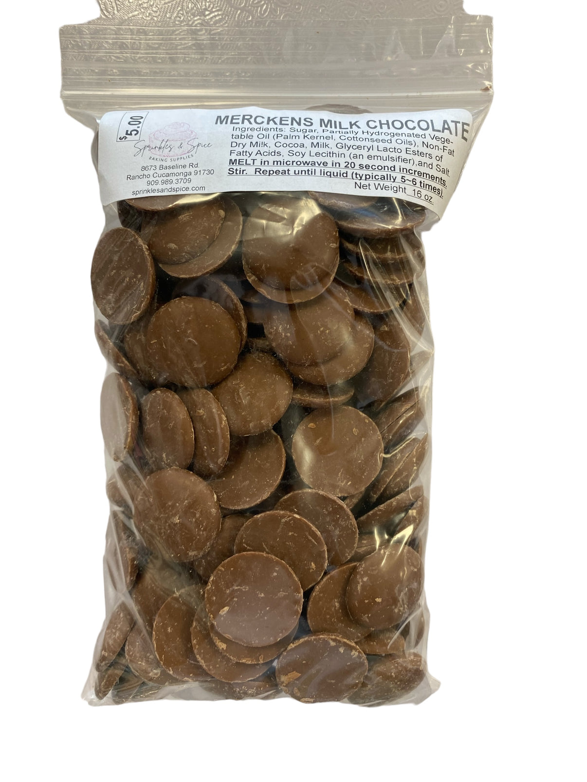 Merckens Milk Chocolate Wafers – Sprinkles & Spice Baking Supplies